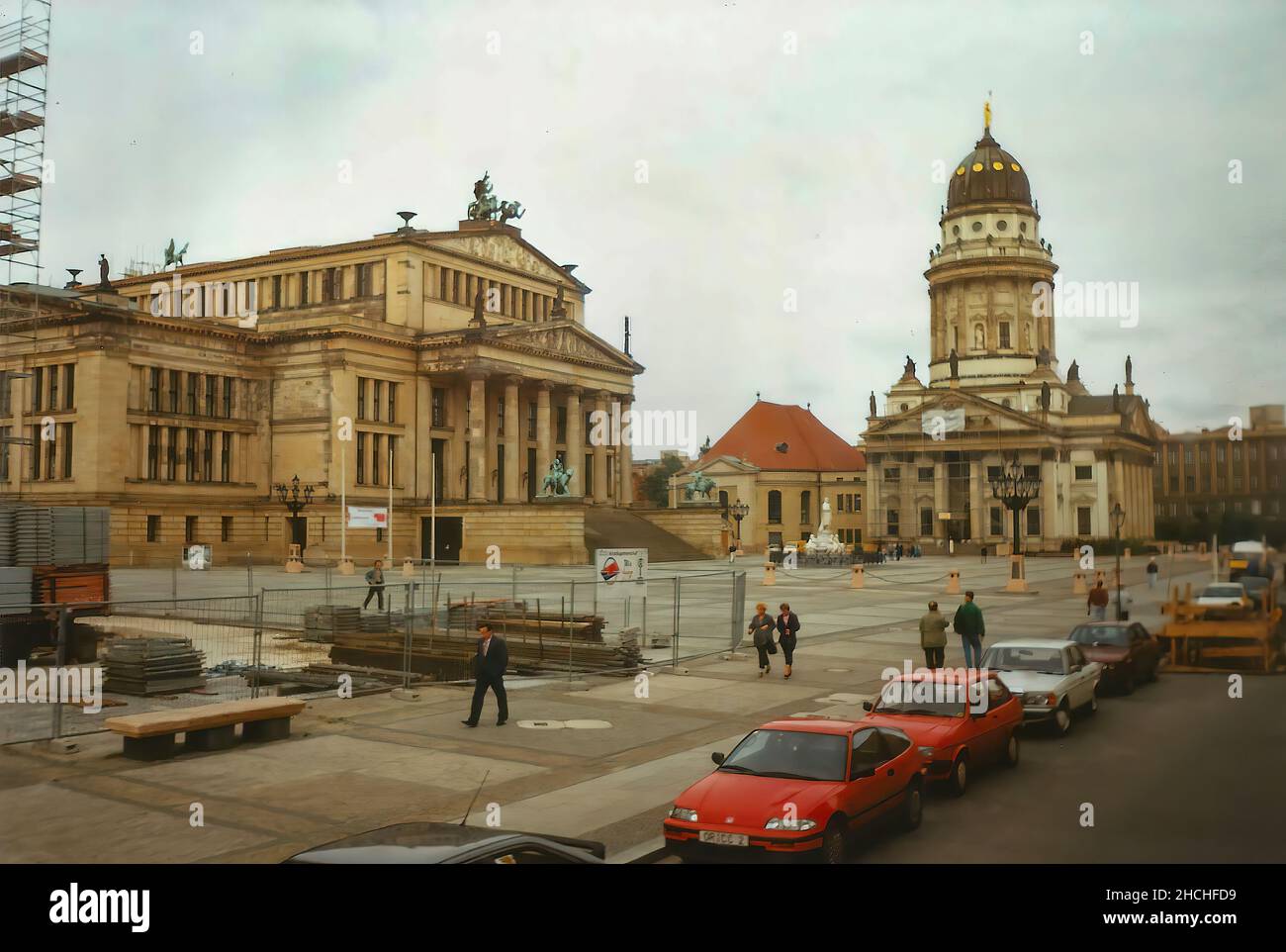 The streets of Berlin, Germany taken in 1993 shortly after the ...