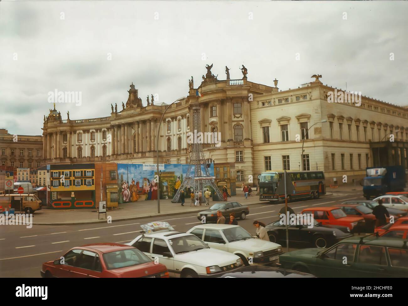 The streets of Berlin, Germany taken in 1993 shortly after the ...
