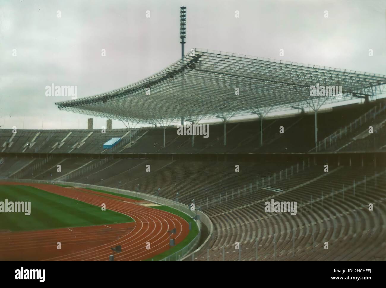 The Olympic Stadium in Berlin, Germany in 1993, shortly after the ...