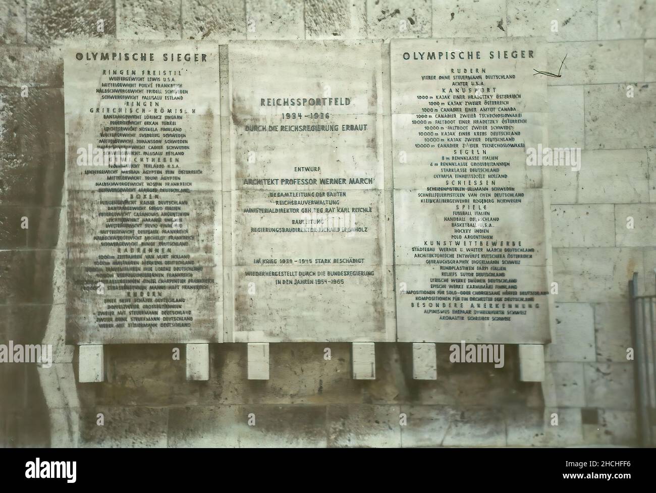 The Olympic Stadium in Berlin, Germany in 1993, shortly after the ...