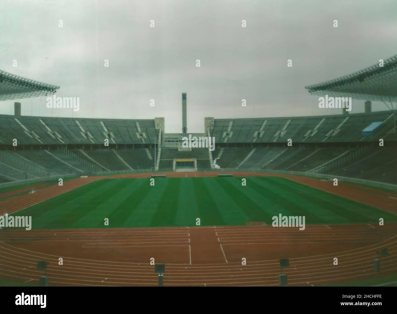 The Olympic Stadium in Berlin, Germany in 1993, shortly after the ...