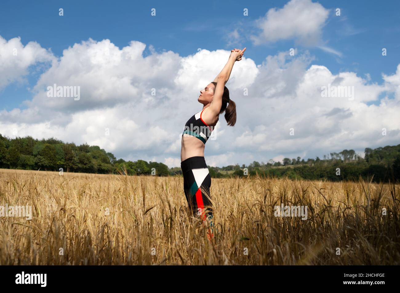 Active stretching hi-res stock photography and images - Alamy