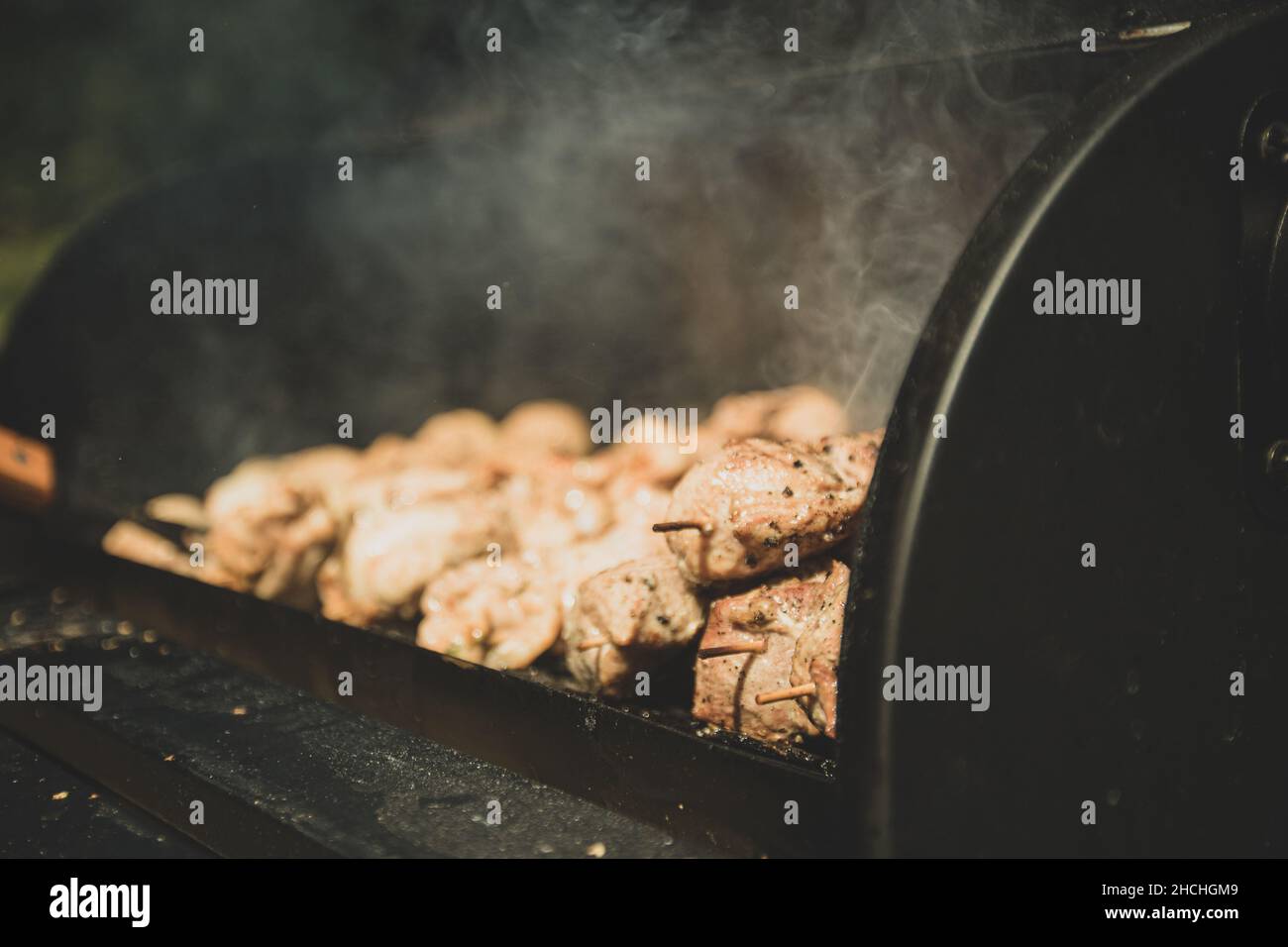 Closeup fire food fresh grill hi-res stock photography and images - Alamy