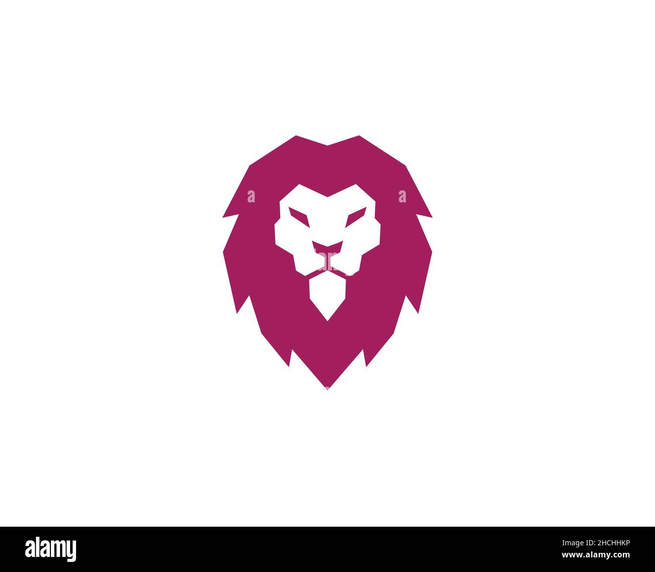 Creative Red Lion Head Logo Vector Symbol Design Illustration Stock ...