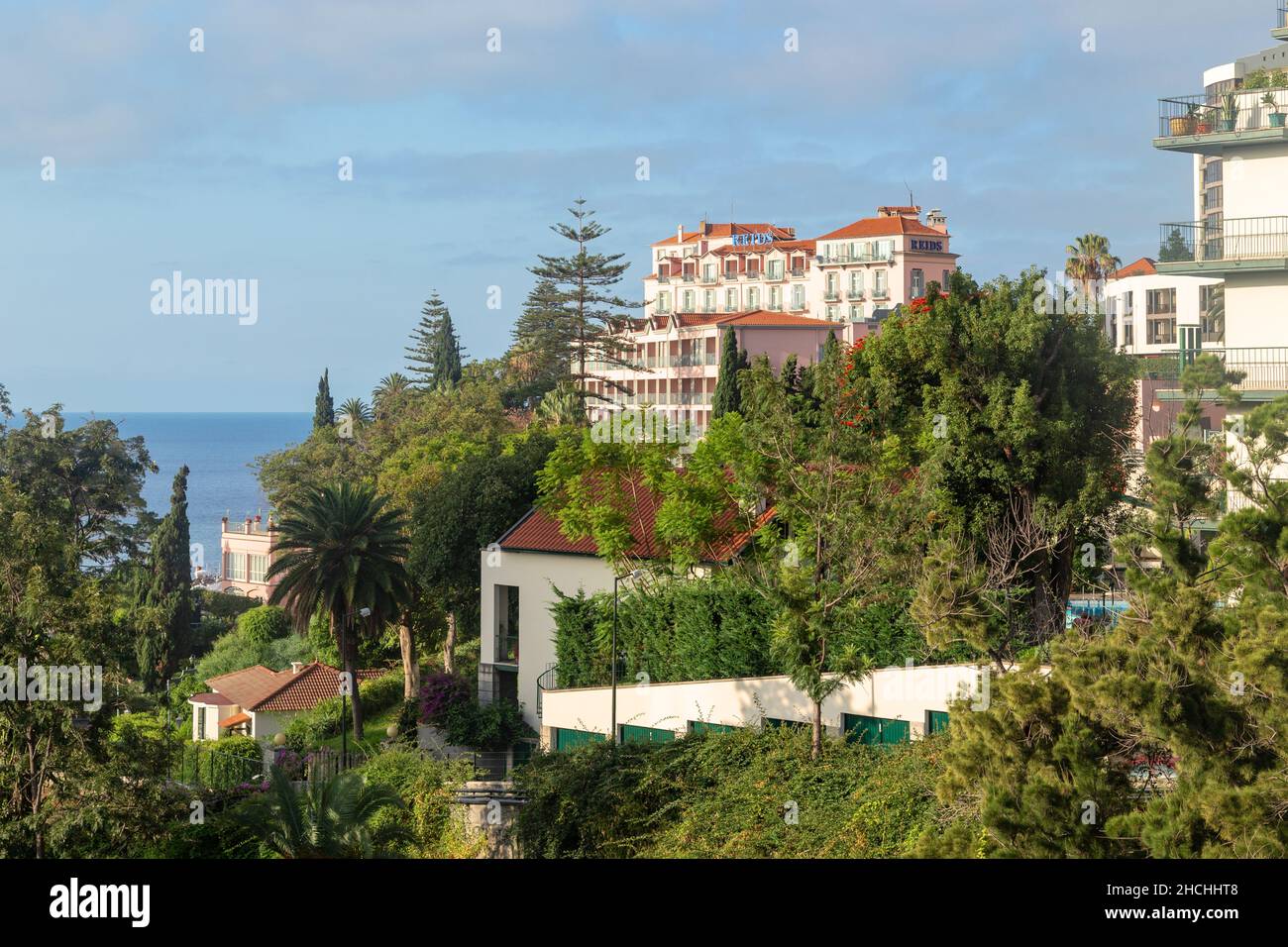 FUNCHAL, MADEIRA - AUGUST 20, 2021: This is the district of the ...