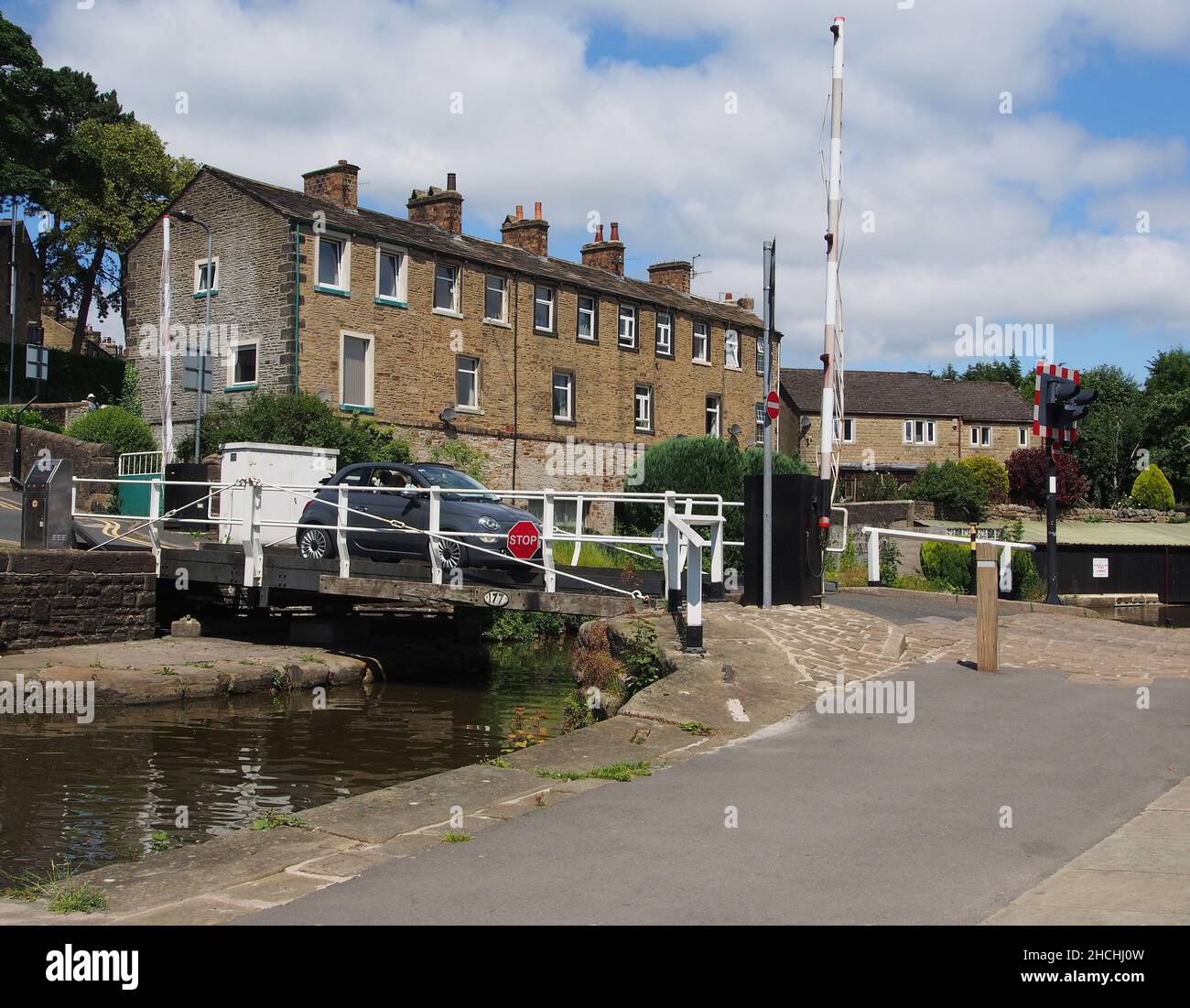 Swing bridge on the Thanet Canal or Springs Branch of the Leeds and ...
