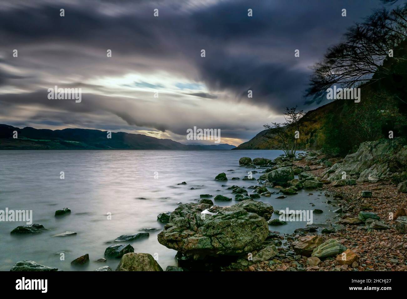 Moody Loch Ness, Scotland Stock Photo - Alamy