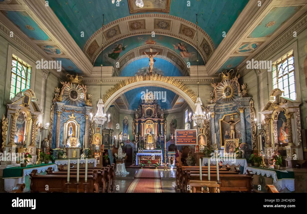 Lachowice, Poland - finished in 1789, the Church of Sts. Peter and Paul ...
