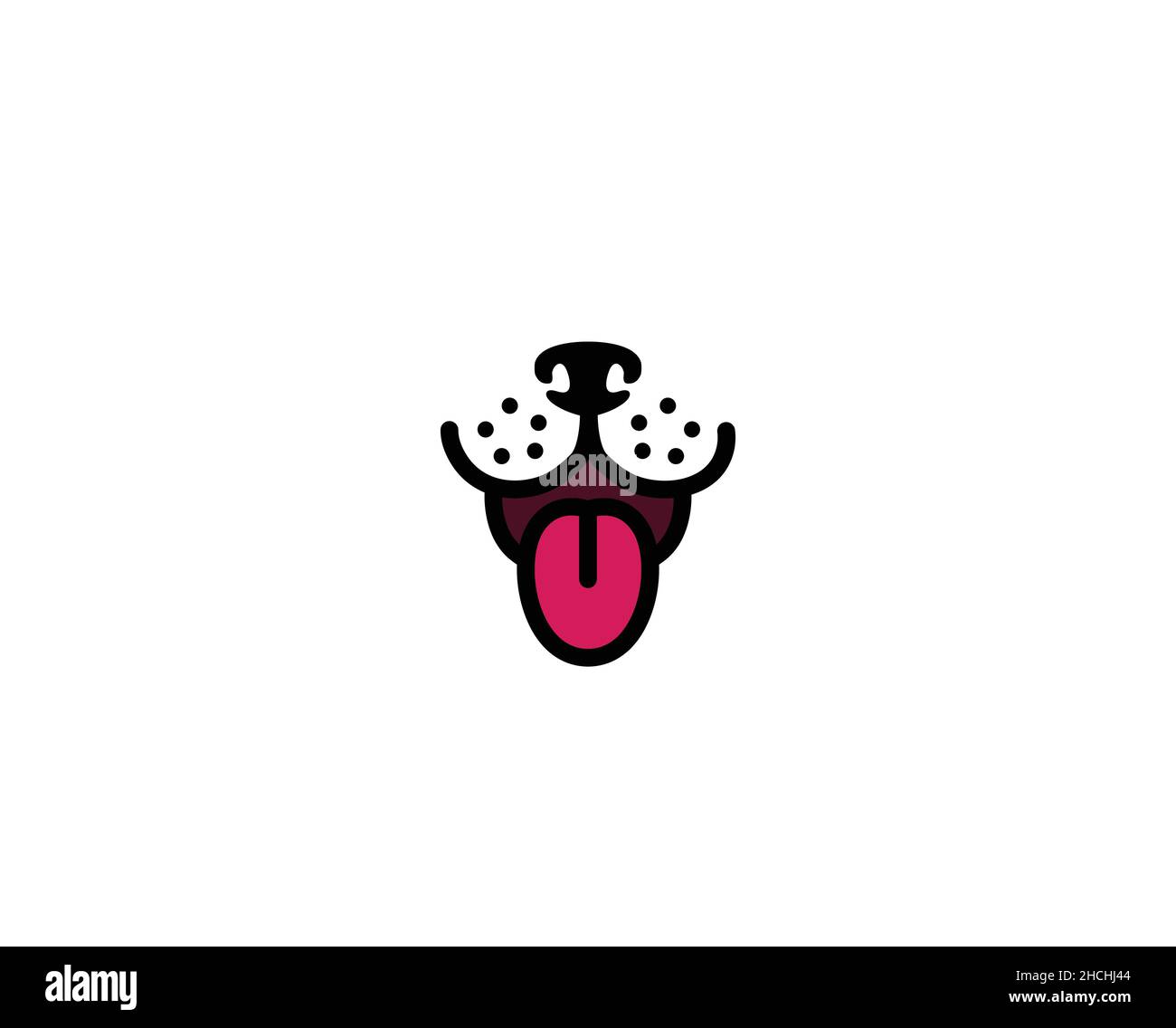 Creative abstract dog face logo vector design symbol Stock Vector Image ...