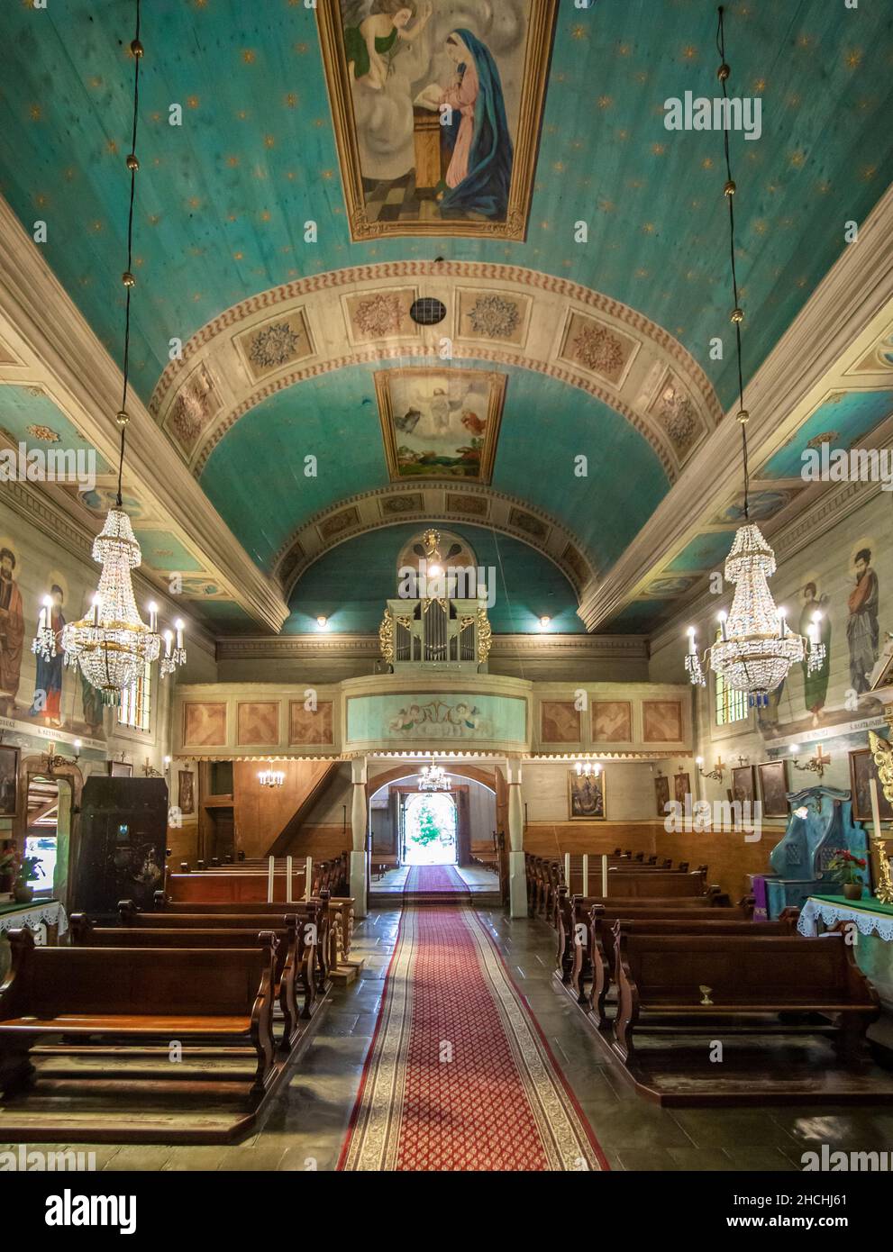 Lachowice, Poland - finished in 1789, the Church of Sts. Peter and Paul ...