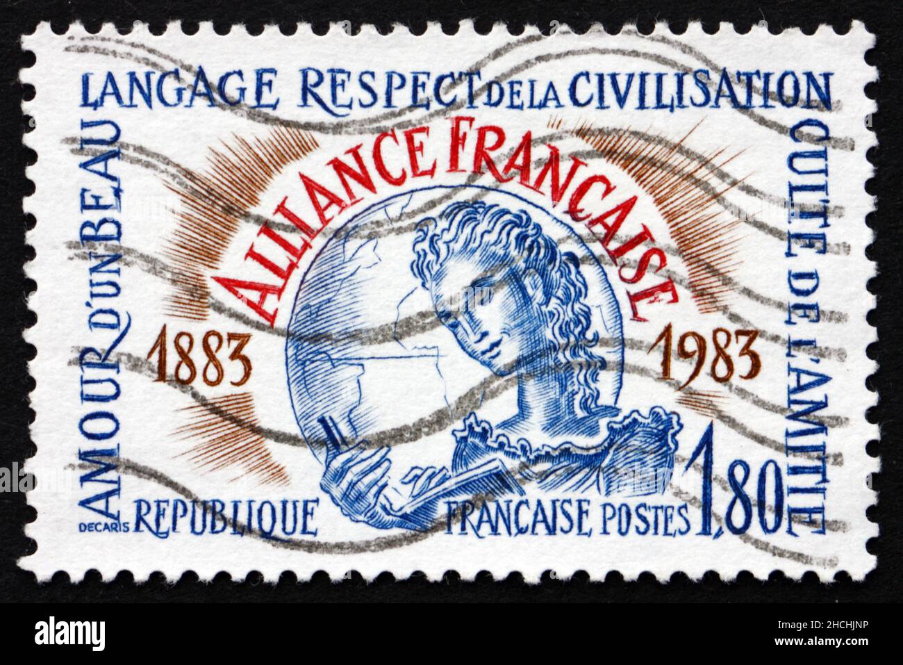 FRANCE - CIRCA 1983: a stamp printed in the France shows Alliance ...