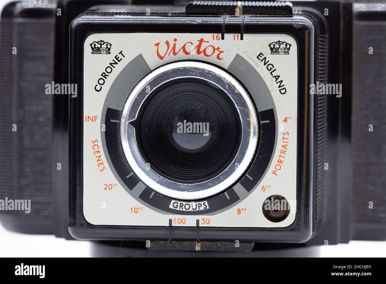 Vintage Coronet Victore film camera. made in England Stock Photo - Alamy