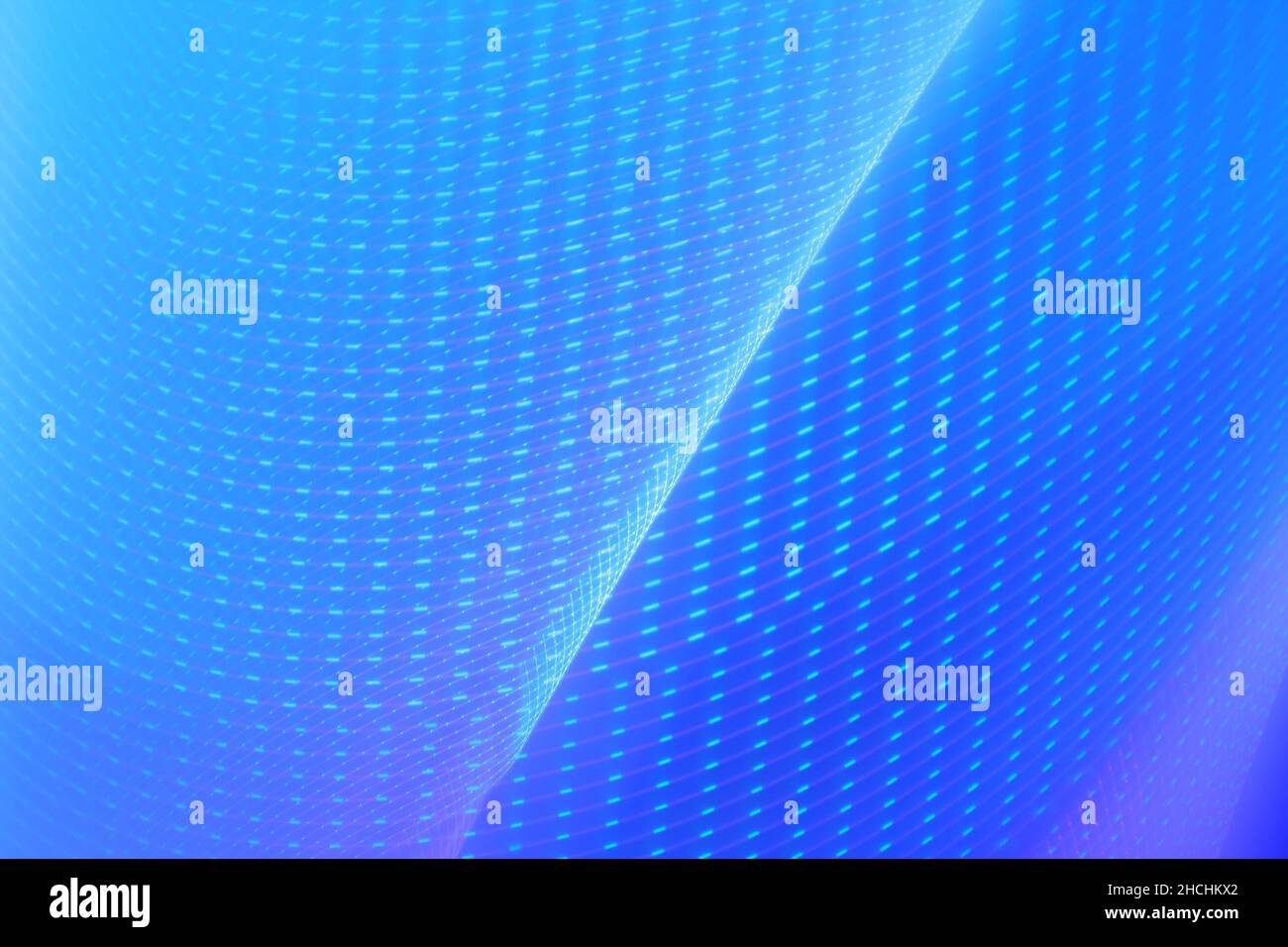 A blue pattern of electrons performing accelerated motion and gaining ...