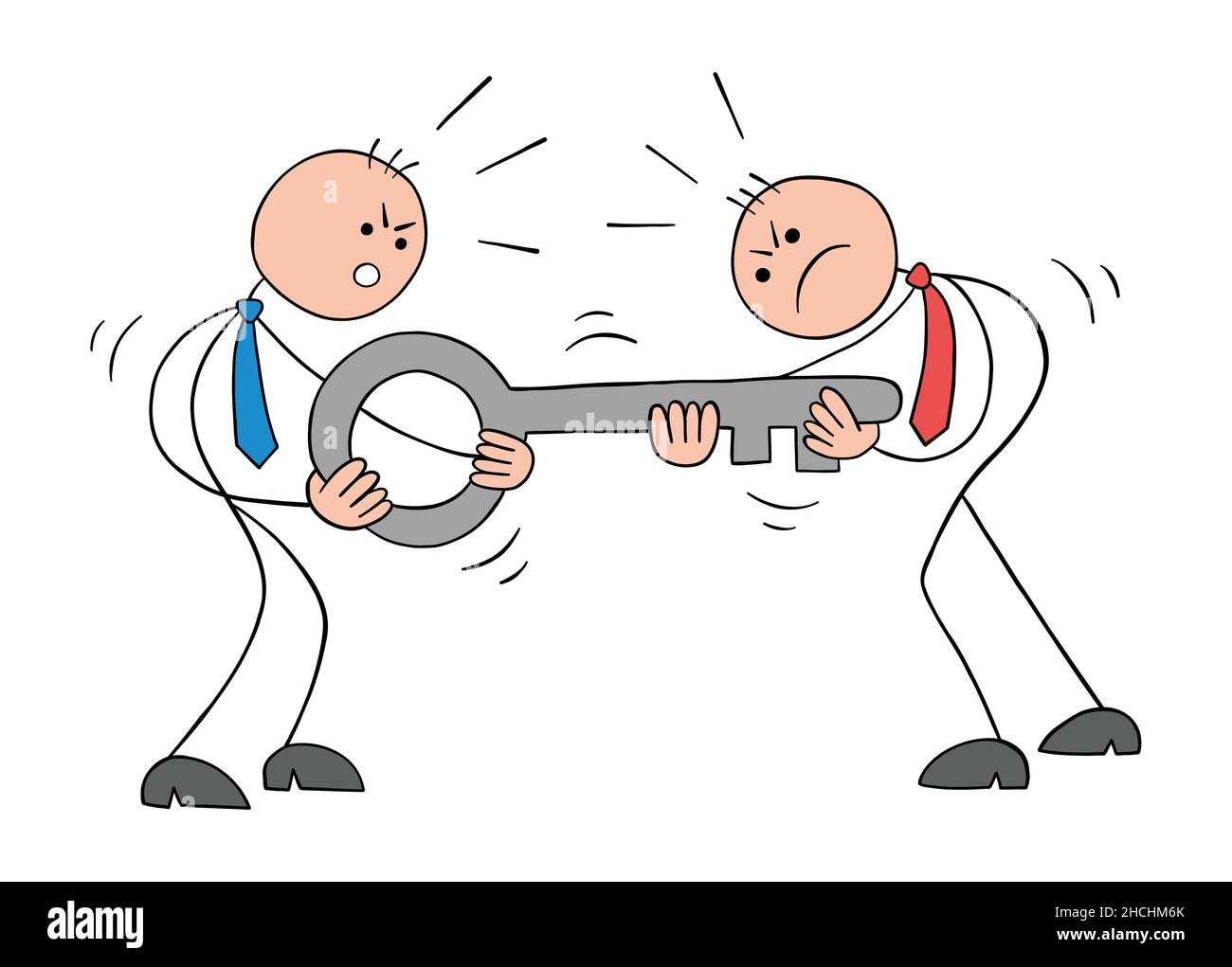 Cartoon angry man illustration stickman hi-res stock photography and ...