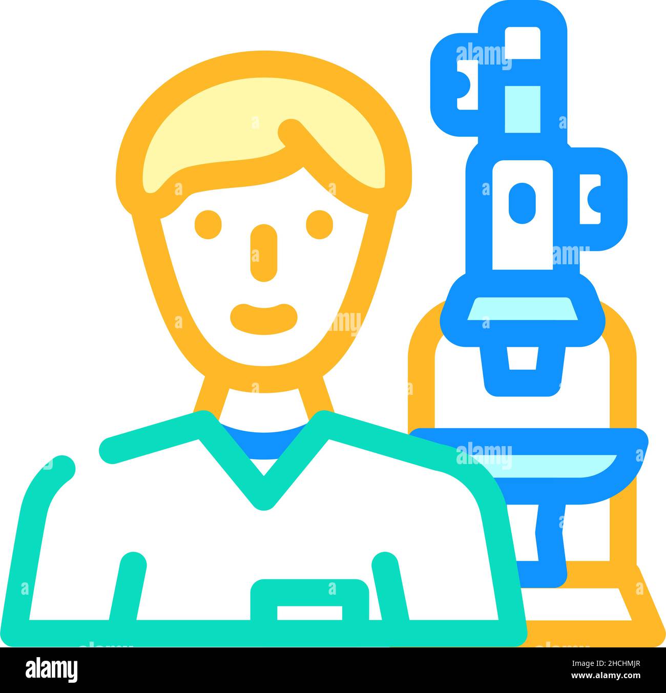 laboratory worker color icon vector illustration Stock Vector Image ...