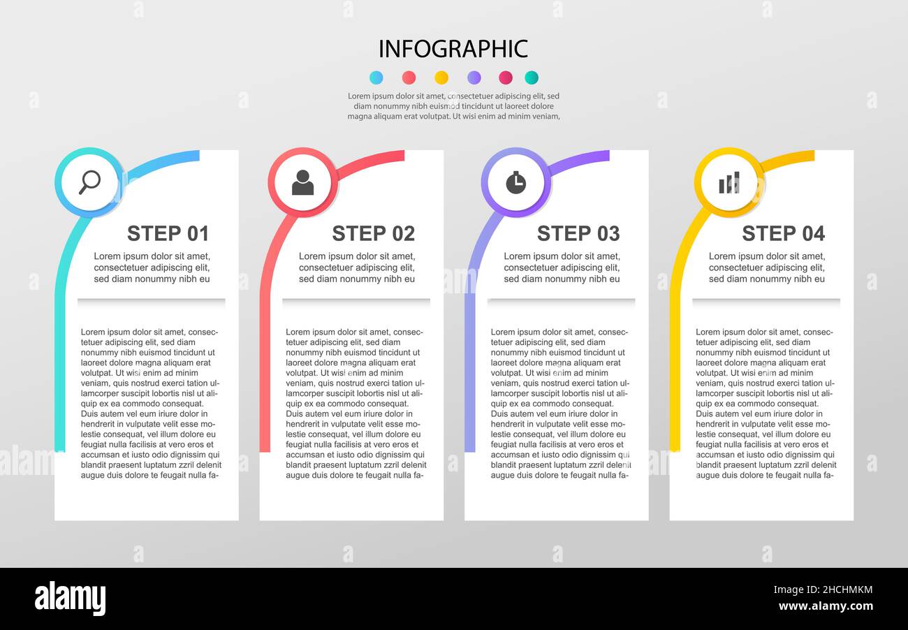 Business infographic design template with options, steps or processes ...