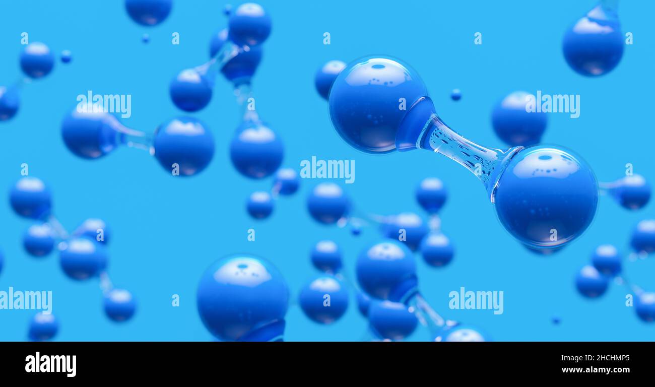 H2 hydrogen molecule in the liquid Stock Photo - Alamy