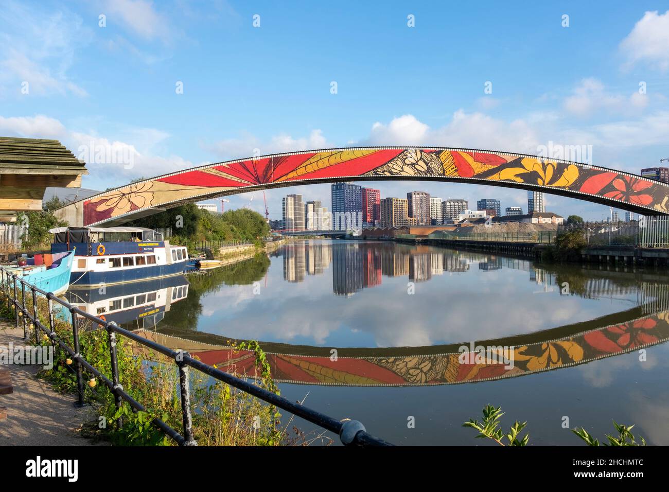 Cody Dock Artists Community on Bow Creek, London Stock Photo - Alamy