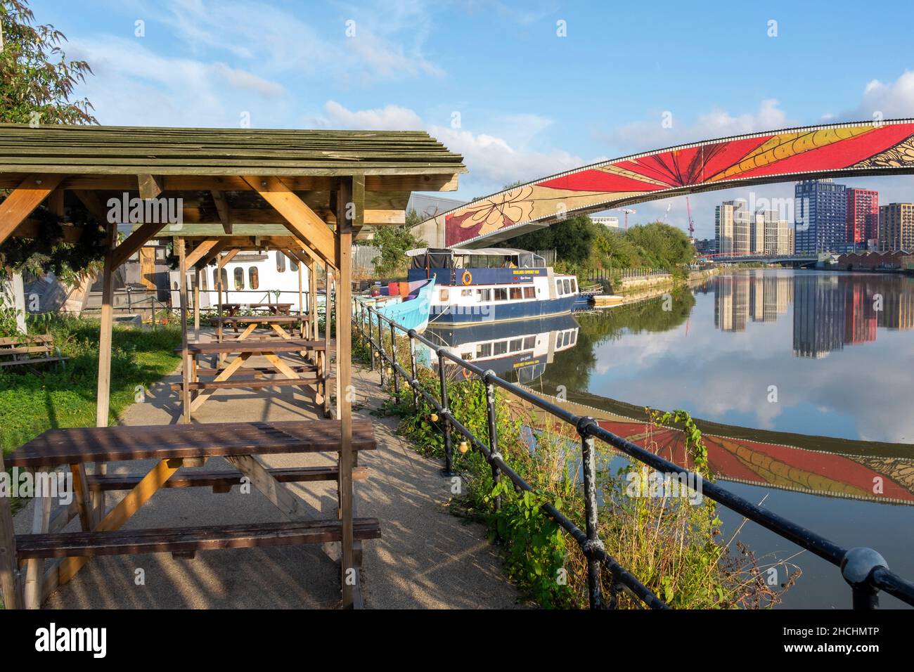Cody Dock Artists Community on Bow Creek, London Stock Photo - Alamy