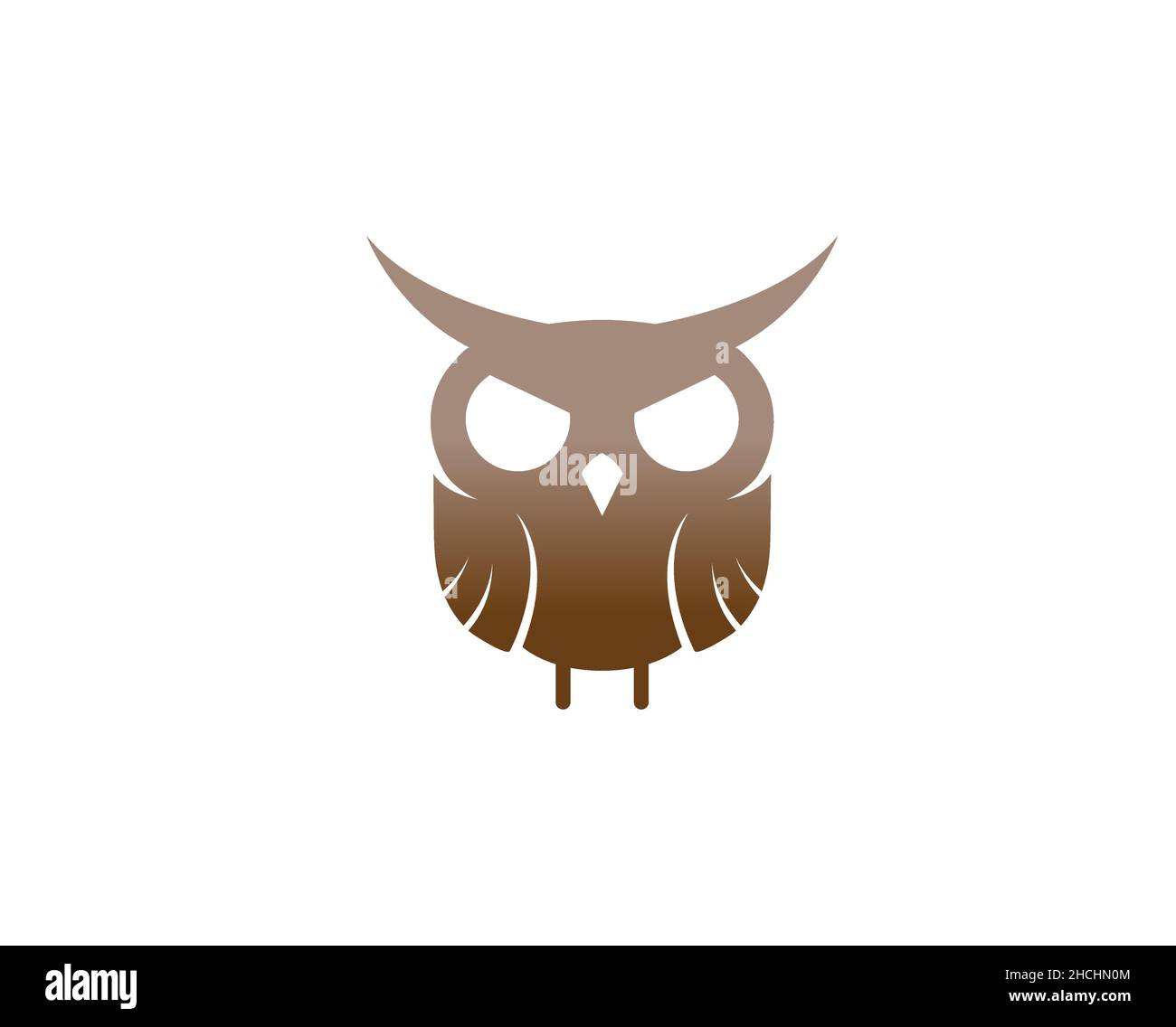Creative angry owl face logo vector design symbol Stock Vector Image ...