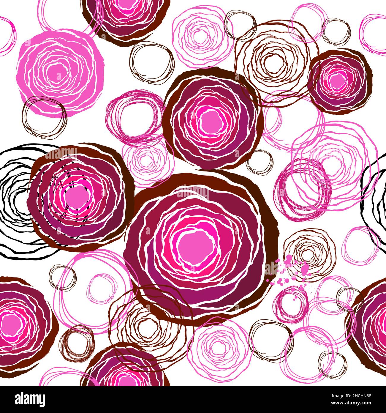 Seamless abstract background from Violet circles. Vector illustration ...