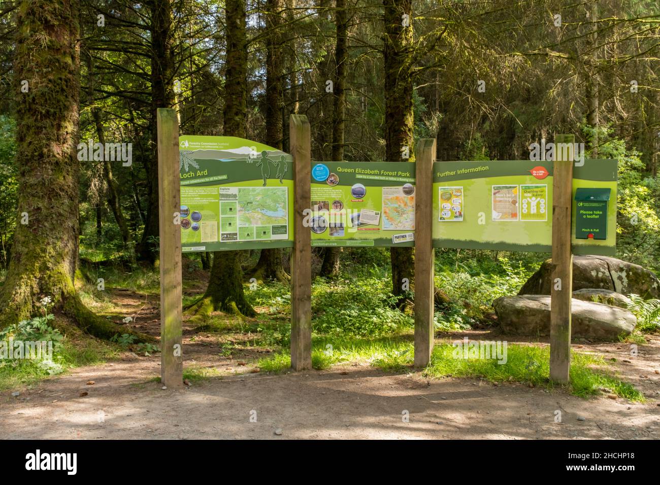 Loch Ard, Scotland - July 25th 2021: Loch Ard Queen Elizabeth Forest ...