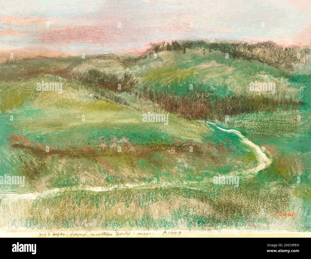 Landscape (1892) by Edgar Degas Stock Photo - Alamy