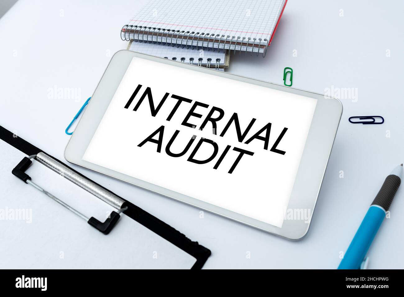 Sign displaying Internal Audit. Concept meaning Evaluates the ...