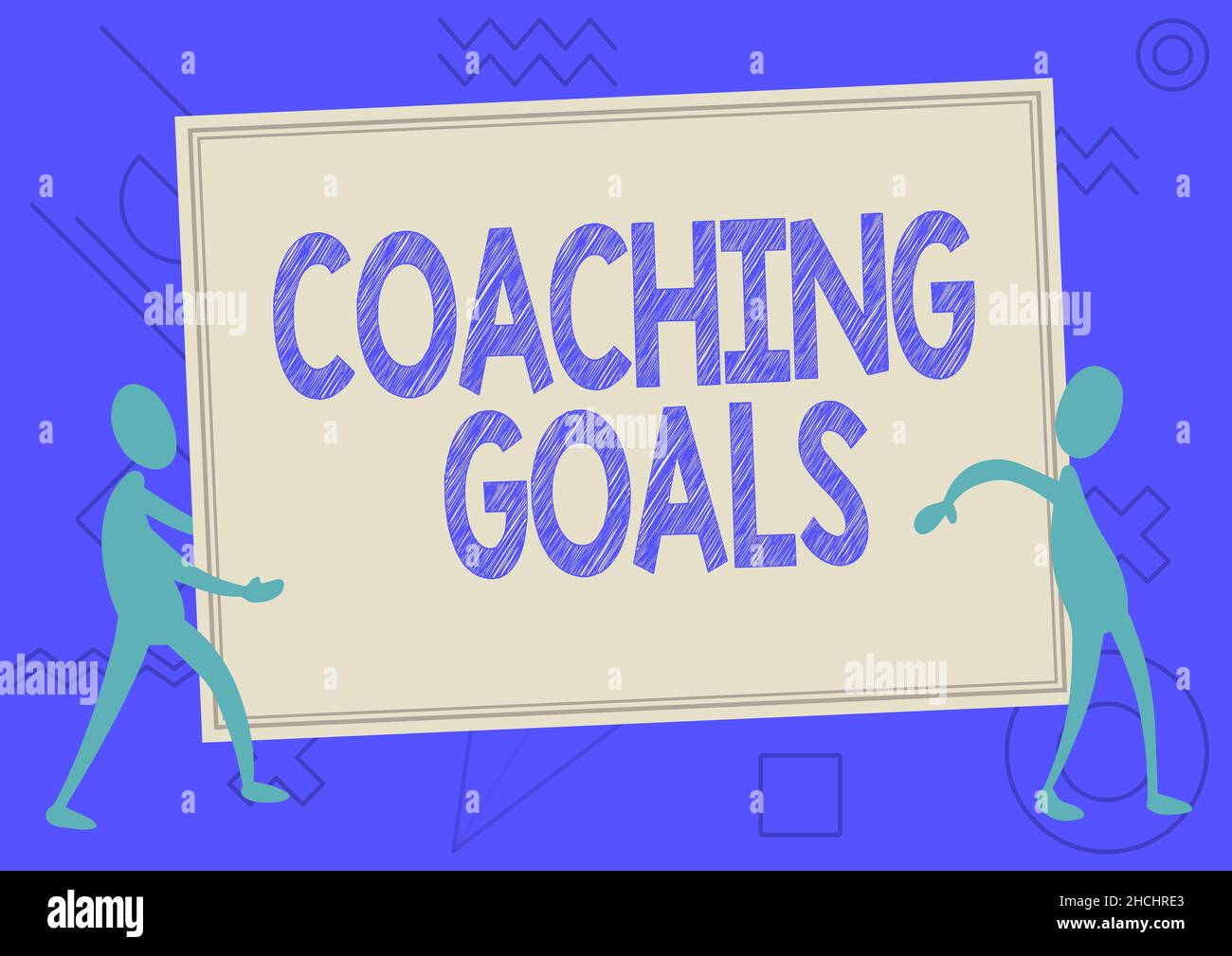 Sign displaying Coaching Goals. Conceptual photo Empowers individuals ...