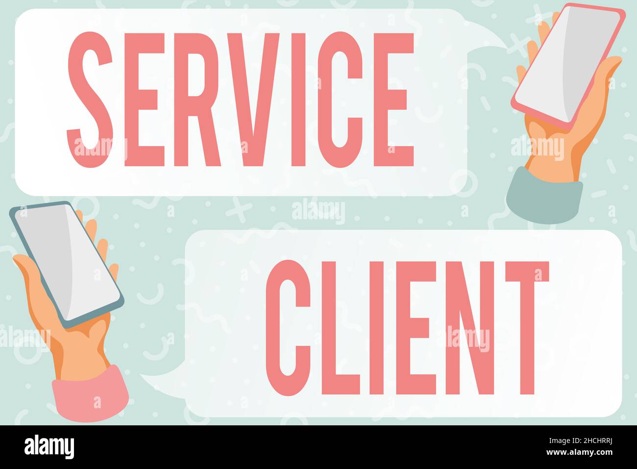 Hand Writing Sign Service Client Business Overview Dealing With Customers Satisfaction And