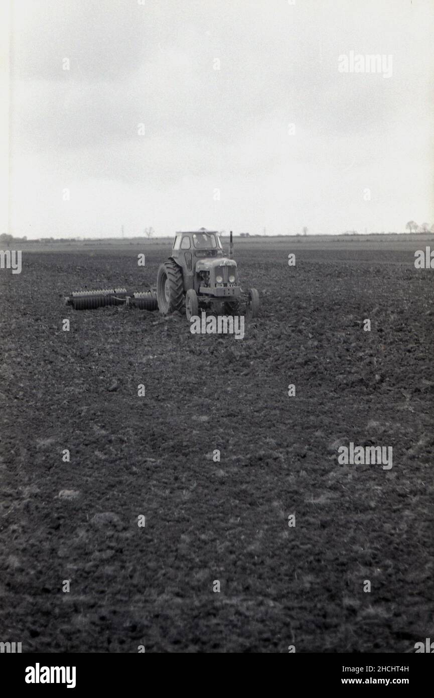 1960s, historical, agriculture, a tractor, a Ferguson 'Super Major', in ...