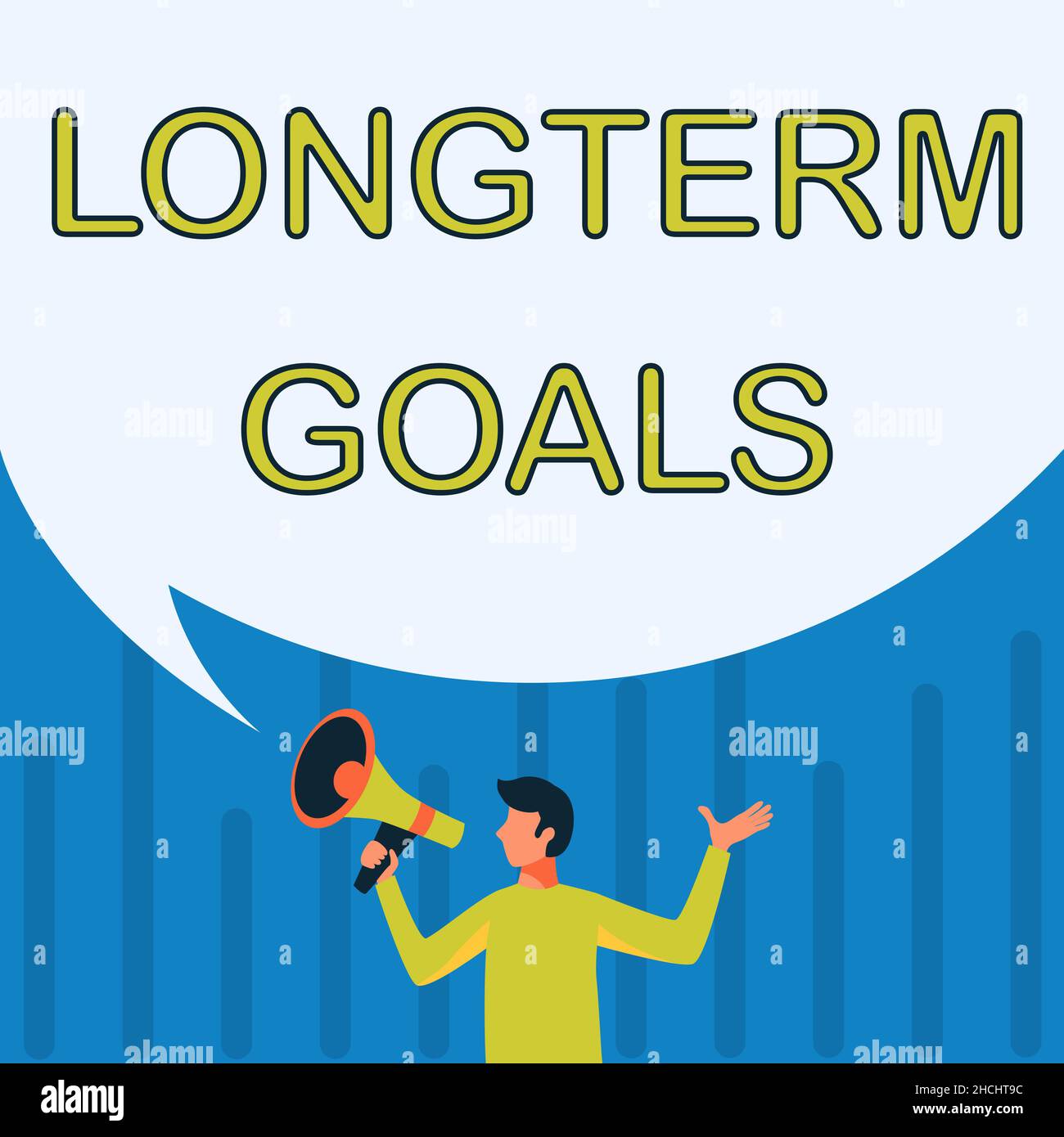 Sign displaying Longterm Goals. Word for Strategic target that is ...