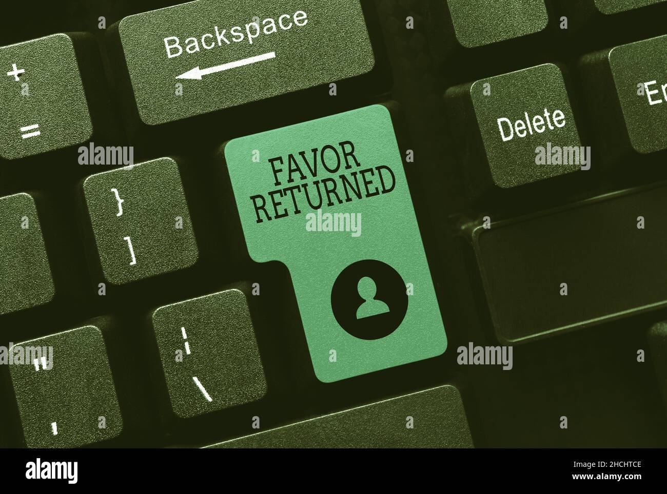 Text caption presenting Favor Returned. Business idea Good deed for ...