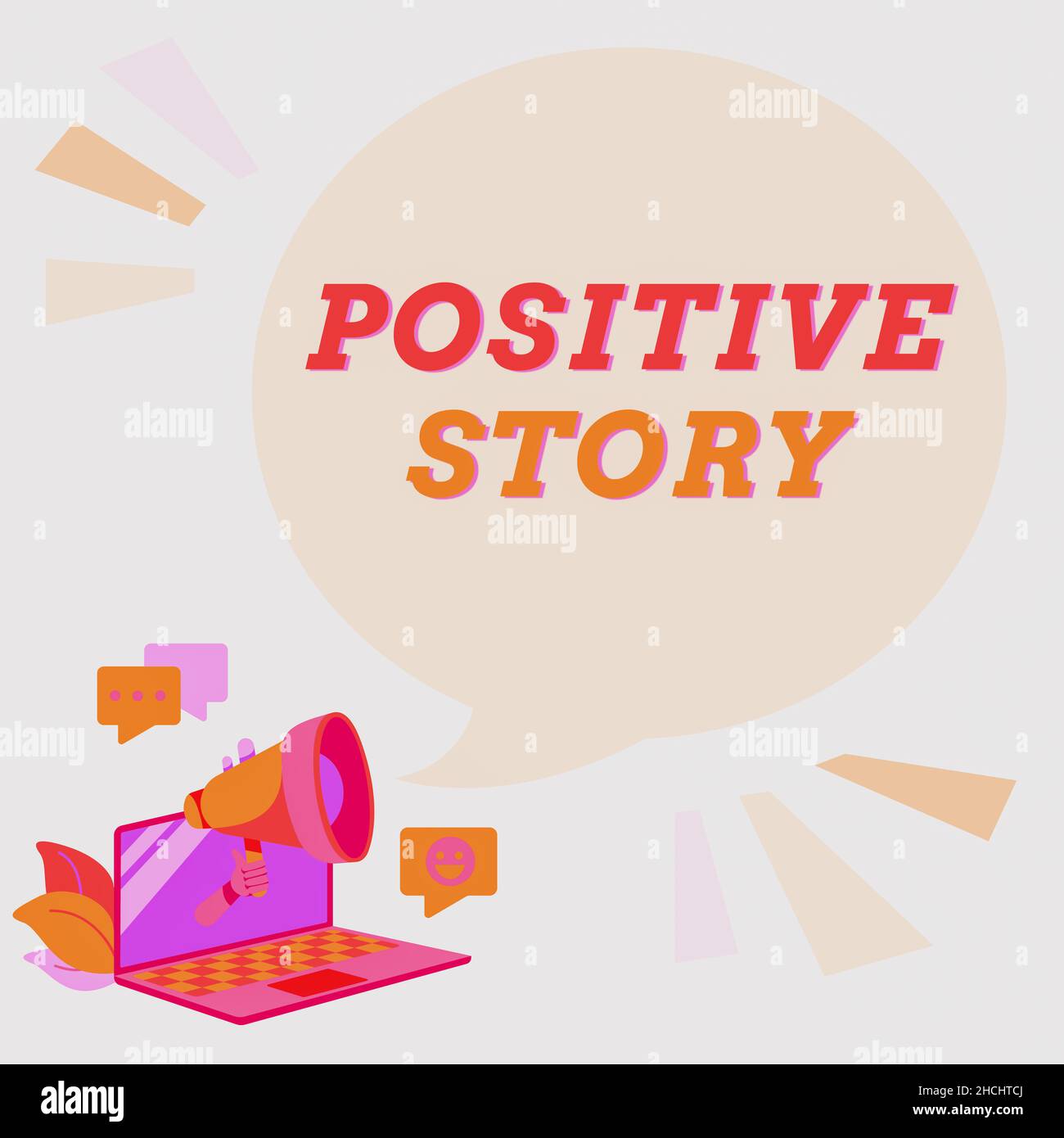Conceptual display Positive Story. Business approach Meaningful and ...