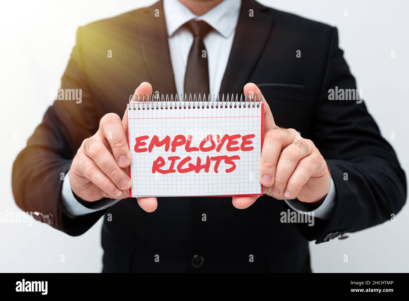 Text caption presenting Employee Rights. Business idea All employees ...