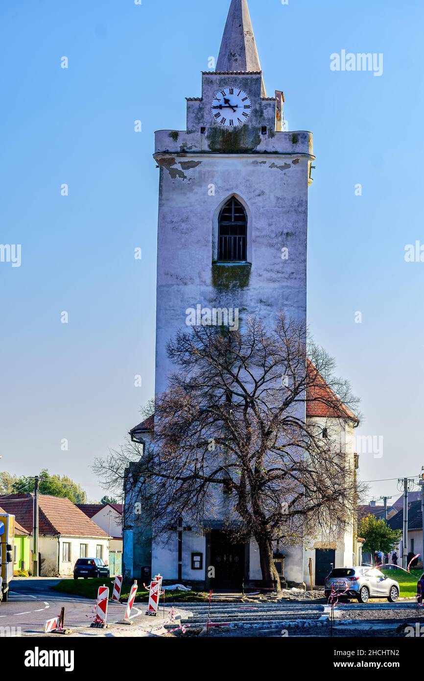 Dolni Vestonice Czech republic - October 30, 2021 Church of St. Michael ...