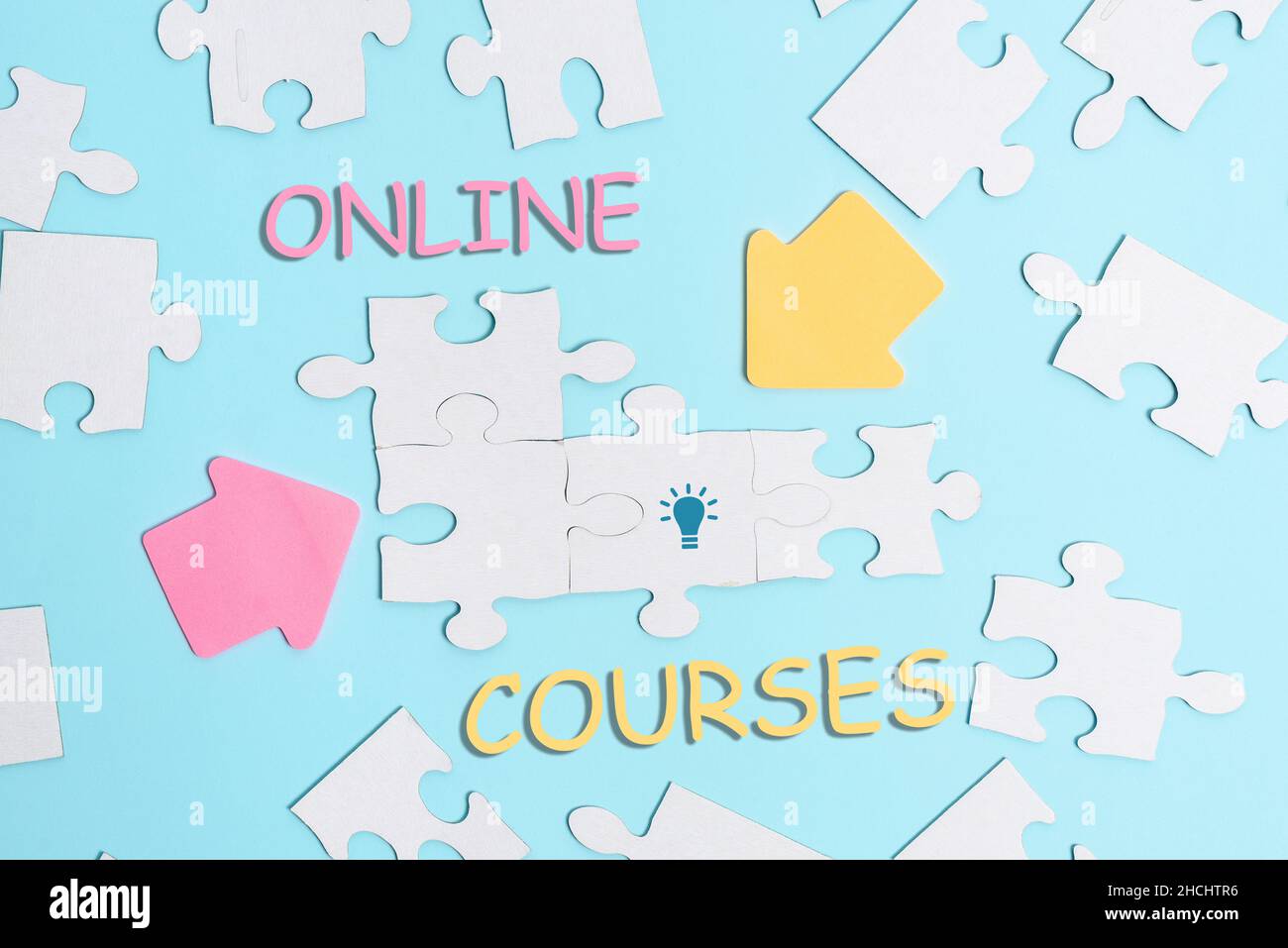 Text showing inspiration Online Courses. Word Written on ...