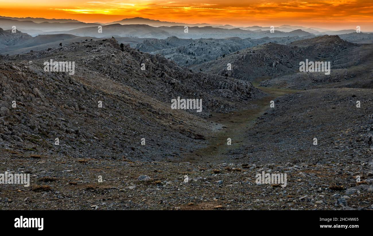 The Taurus (Toros) Mountains, Turkey. Beautiful landscape with view ...