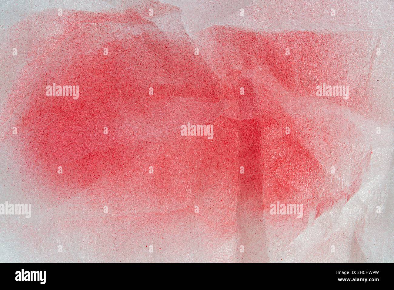 foam paper for packaging painted with colored spray paint red Stock ...
