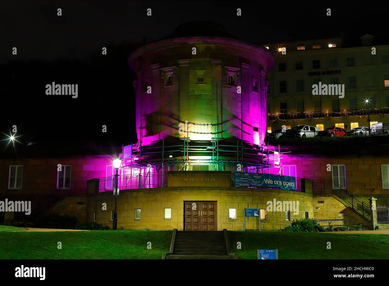 Restoration work on the Rotunda Museum in Scarborough,North Yorkshire ...