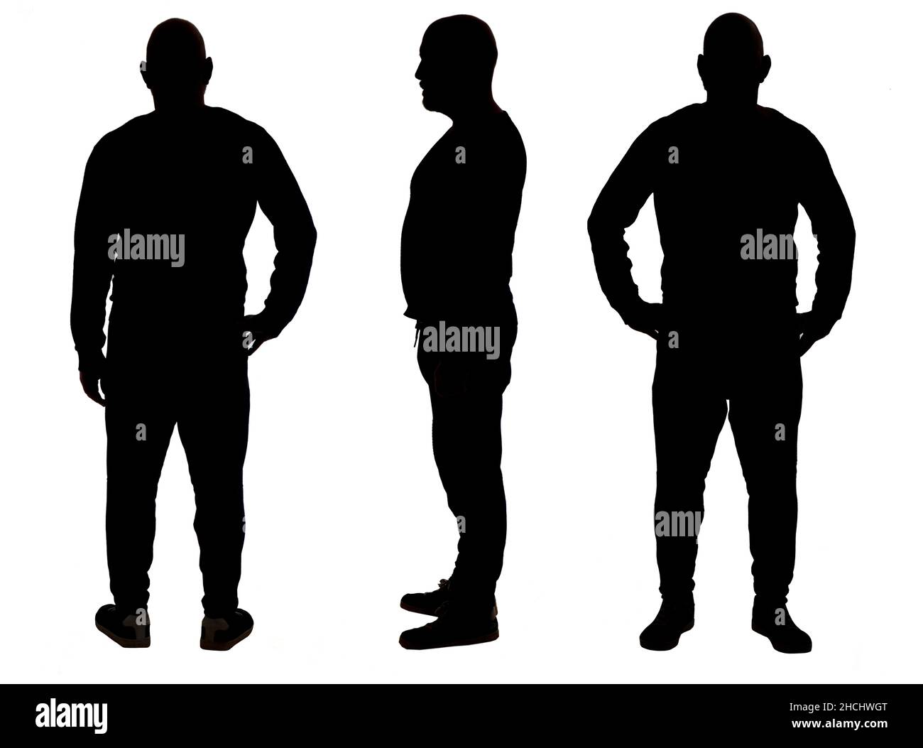 Man Standing Silhouette Back