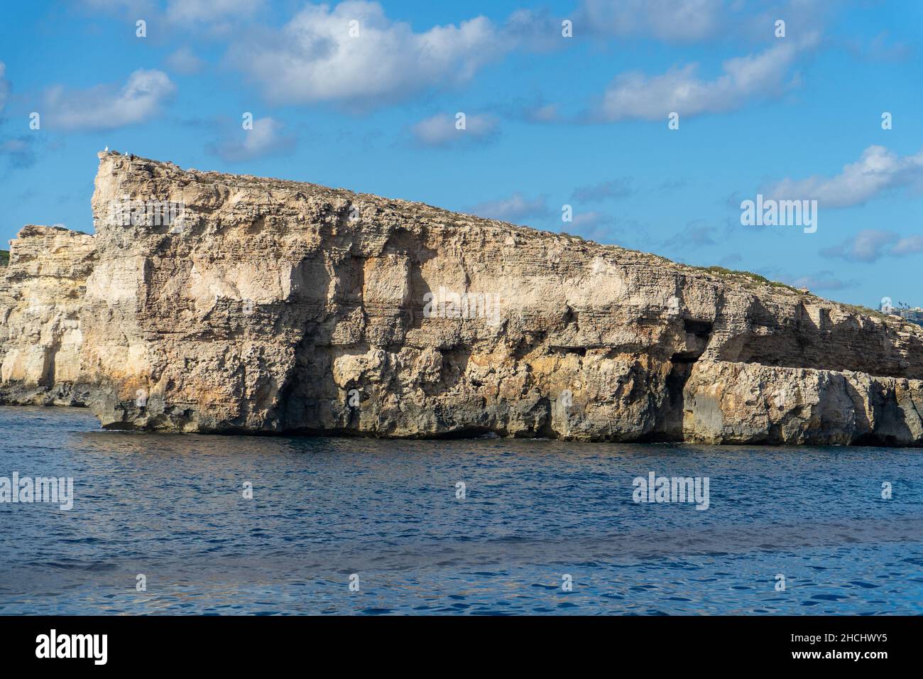 Malta Cliff Edges Stock Photo - Alamy