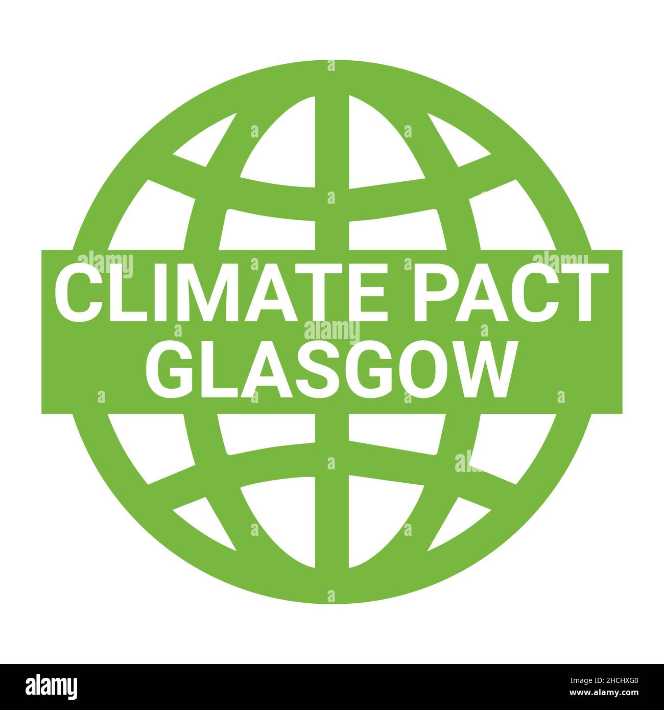 Glasgow climate pact symbol illustration Stock Photo - Alamy