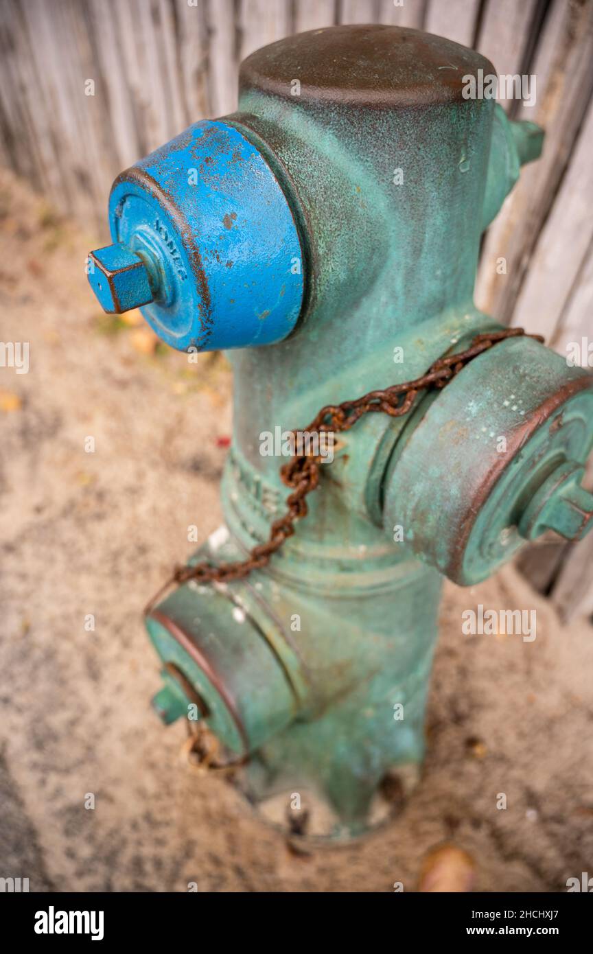 Closeup of an old rusty water withdrawal hydrant Stock Photo - Alamy