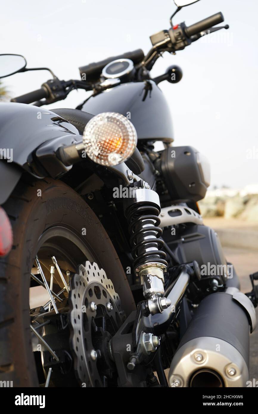 Vertical closeup shot motorcycle hi-res stock photography and images ...