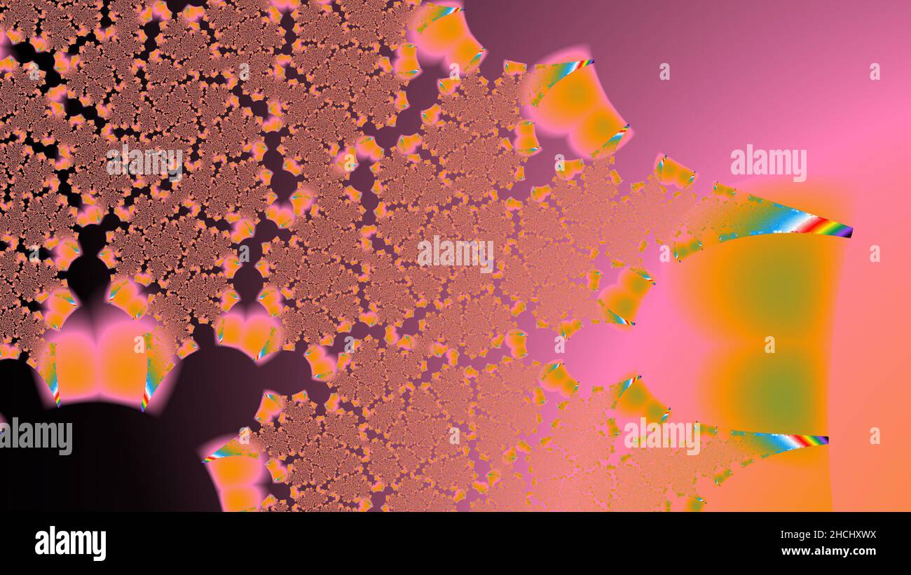 Abstract Computer generated Fractal design. A fractal is a never-ending ...