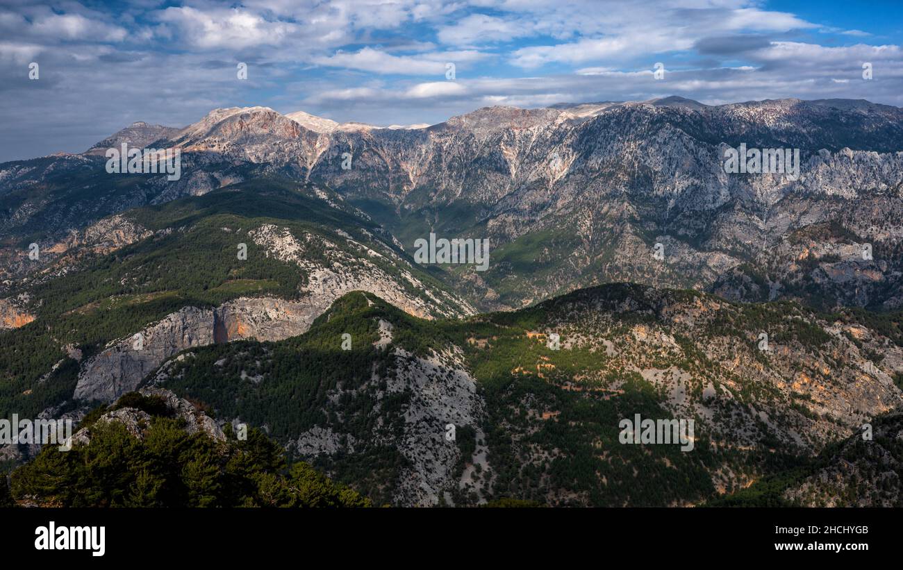 The Taurus (Toros) Mountains, Turkey. Beautiful landscape with view ...