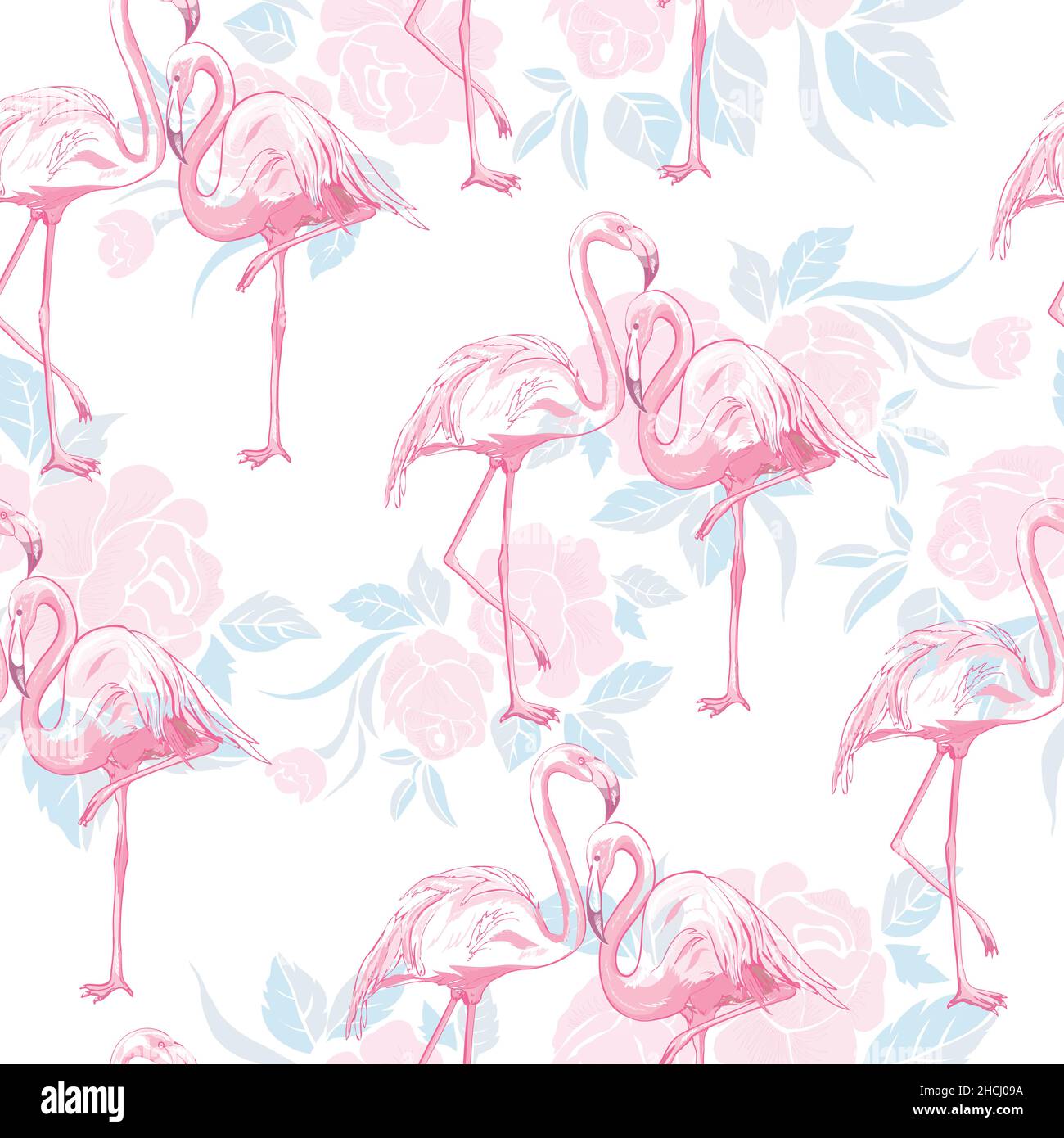 Flamingo pattern hi-res stock photography and images - Alamy