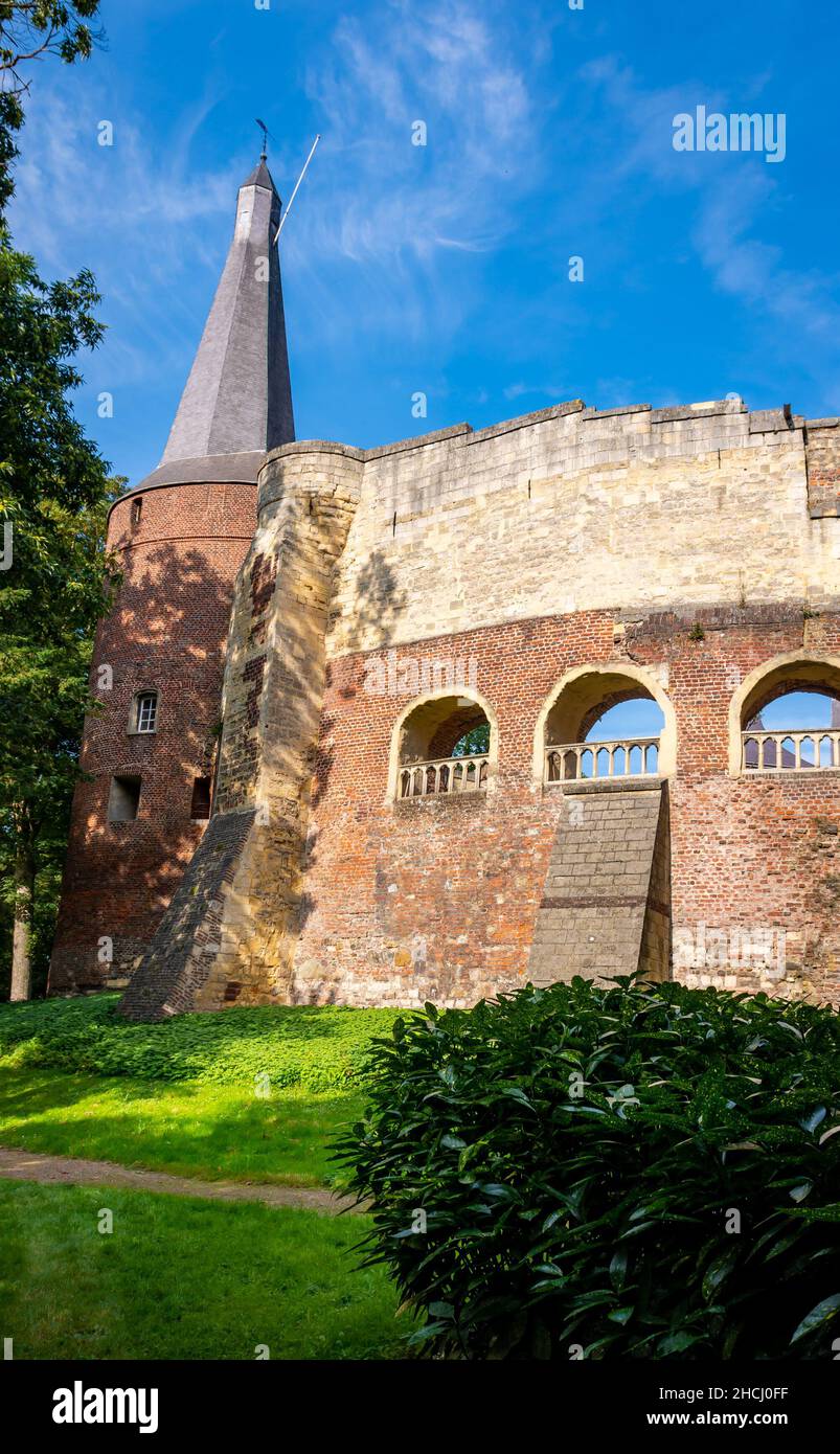 Medieval ring castle from 10th century, located in the village of Horn ...
