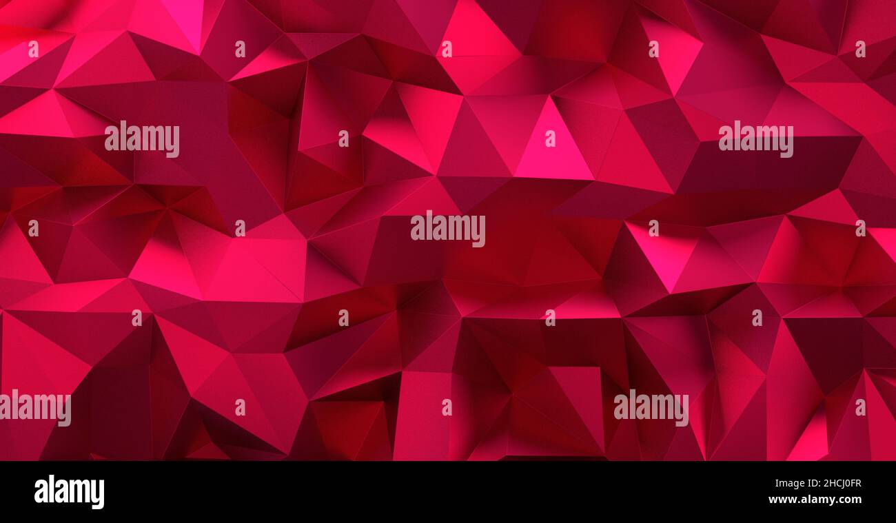An illustration of pink polygon shapes with an abstract pattern Stock ...